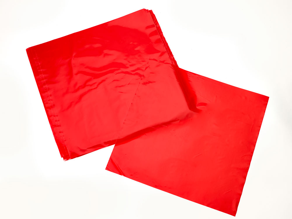 Red Polyethylene Safety Flags